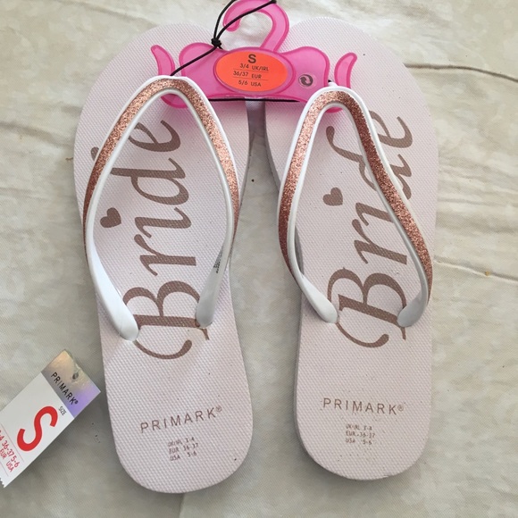 Shoes | Nwt Bride Flip Flops Glitter Wedding S 56 | Poshmark